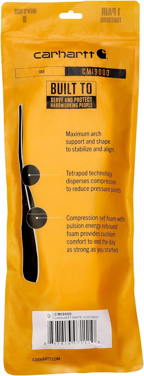 Carhartt Insite Technology Footbed CMI9000 Insole(Black) - MORE SITES