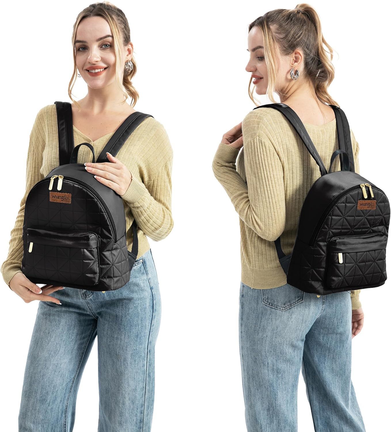 Montana West × Wrangler Backpack Purse for Women Quilted Backpack for ...