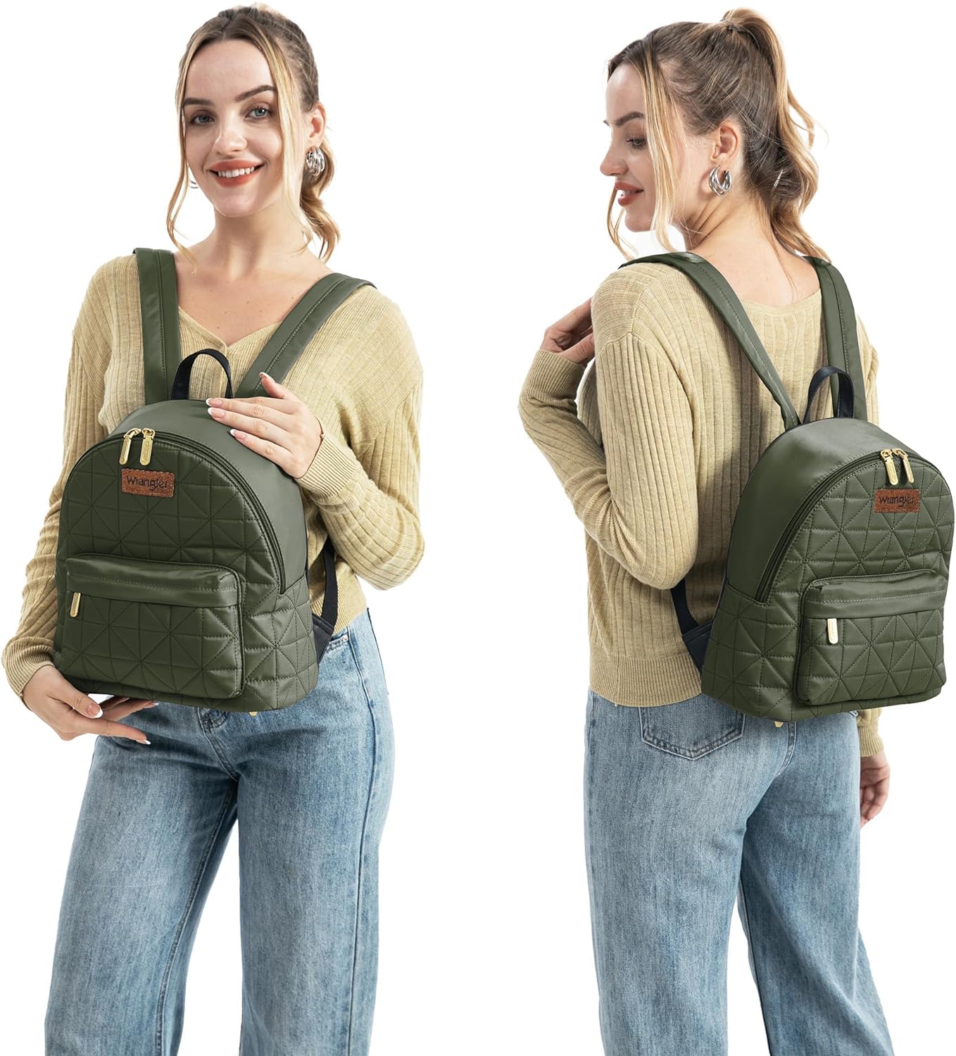 Montana West × Wrangler Backpack Purse for Women Quilted Backpack for ...